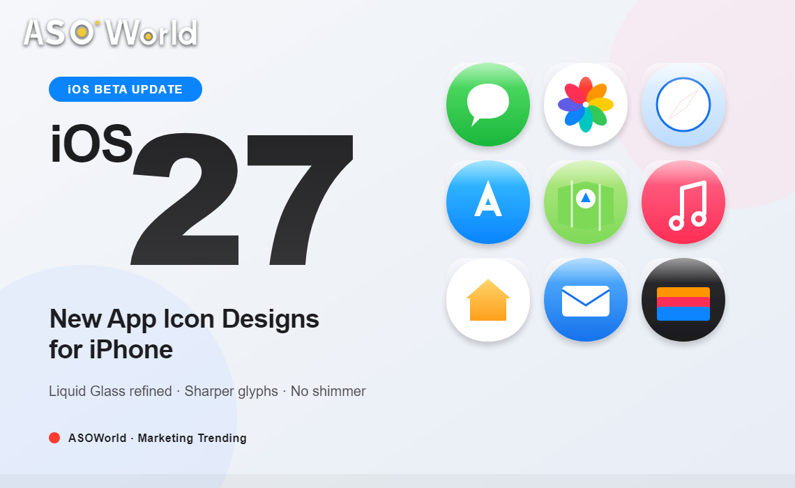 iOS 27 Beta 1: New App Icon Designs for iPhone Apps - ASO World